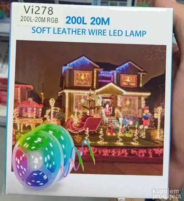 NOVO! Novogodisnje Lampice Lampe u koturu Led Lampe RGB