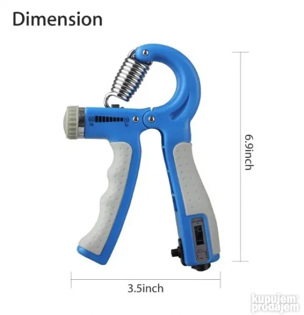 NOVO! Opruga 10 – 60 kg za saku trenzer za ruku sa brojacem