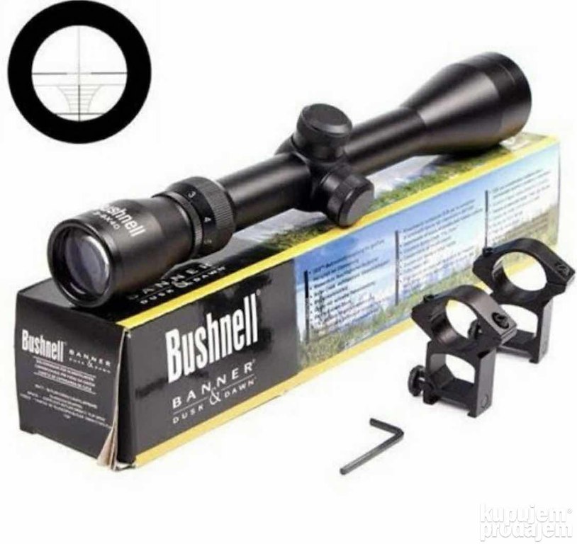 NOVO! optički nišan sa držacima bushnell optika 3-9×40 EG