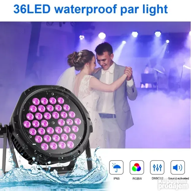 NOVO! Parke LED RGB PAR 36 rasveta za binu klub kucu i proslave