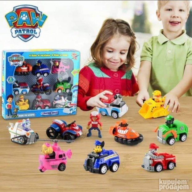 NOVO! Patrolne šape Paw patrol set autića