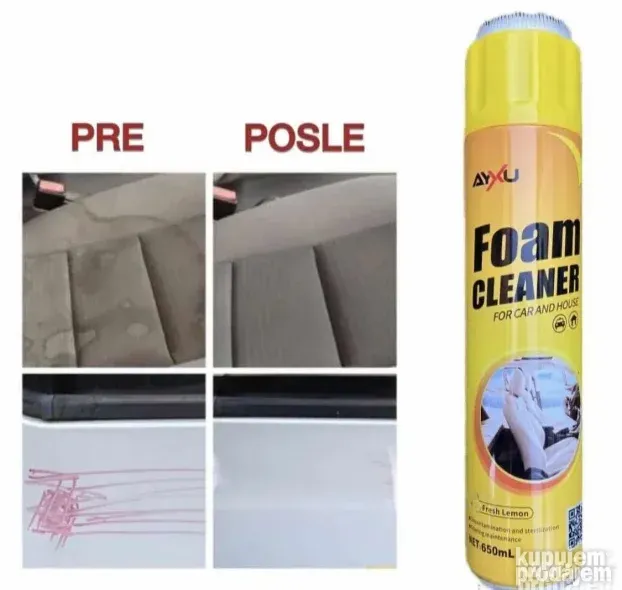 NOVO! pena sprej za pranje i čišcenje auta – Foam Cleaner 650ml
