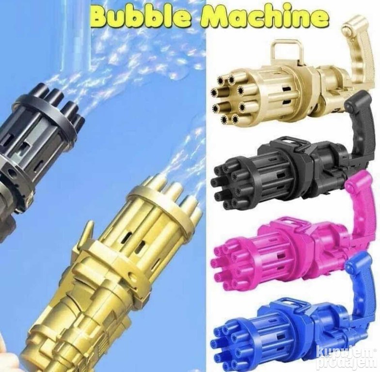 NOVO! Pistolj za balone na sapunicu bubble gun za mehurice