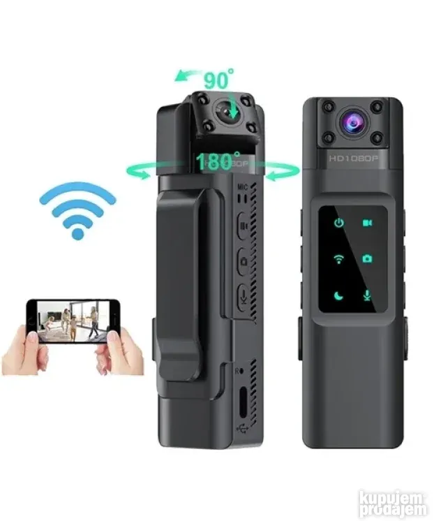 NOVO! Police Body Camera HD mini kamera za odelo snimac wifi