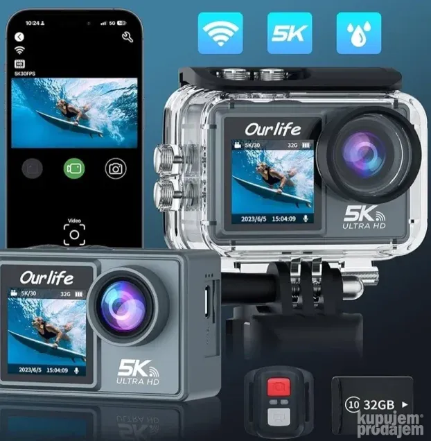 NOVO! Profesionalna Go Pro kamera 5K Wifi utra HD Go Pro kamera