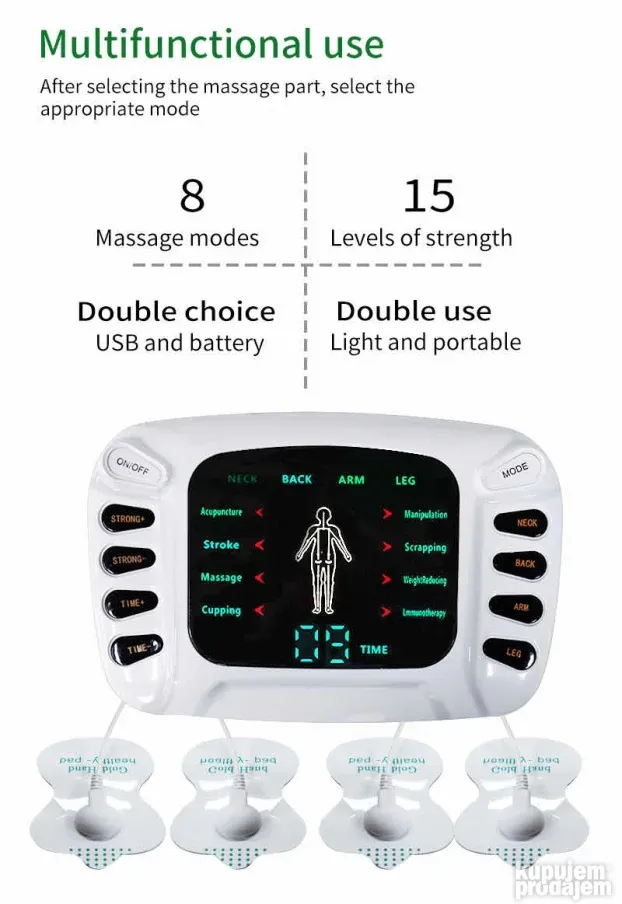 NOVO! Pulsirajuci masazer Multifunkcionalni aparat za masazu