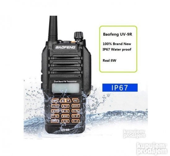 NOVO! Radio Stanica Baofeng UV9R vodootporna + handsfree