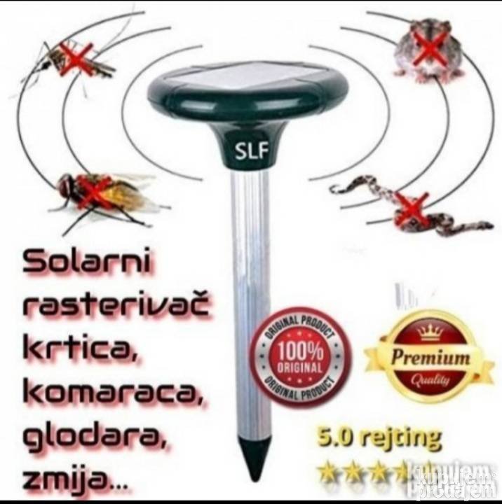 NOVO! Rasterivac krtica miseva komarca gmizavca solarni zmija