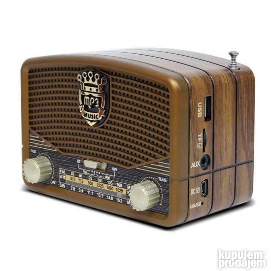 NOVO! Retro radio- tranzistor na baterije i struju