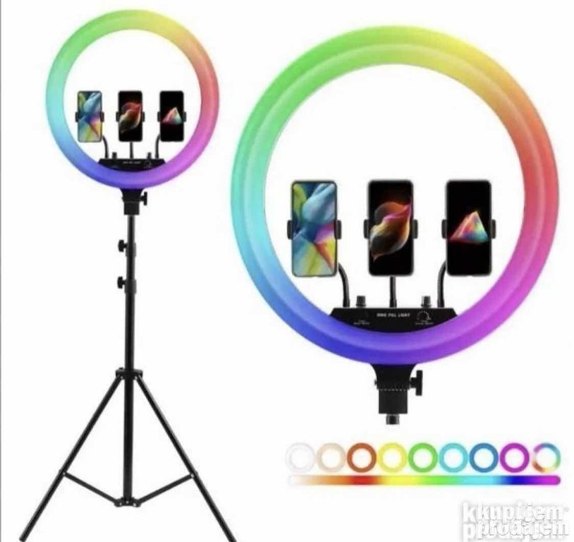 NOVO! ring light – led rgb ring – 18 inca RGB