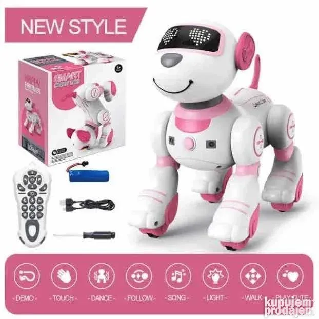 NOVO! Robot pas -interaktivan Robot kuče sa daljinskim Plavi/Roze