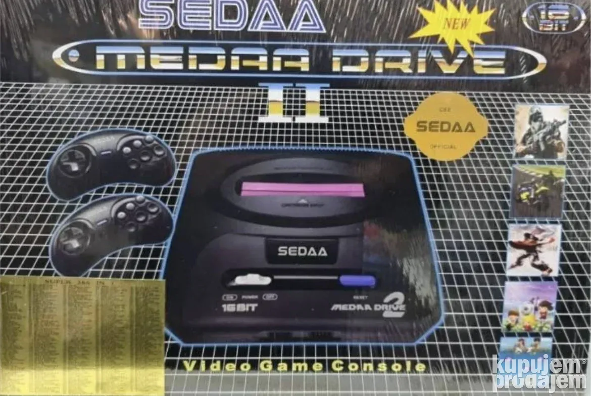 NOVO! Sega mega 16bit, konzola, igrice, SEGA MEGA