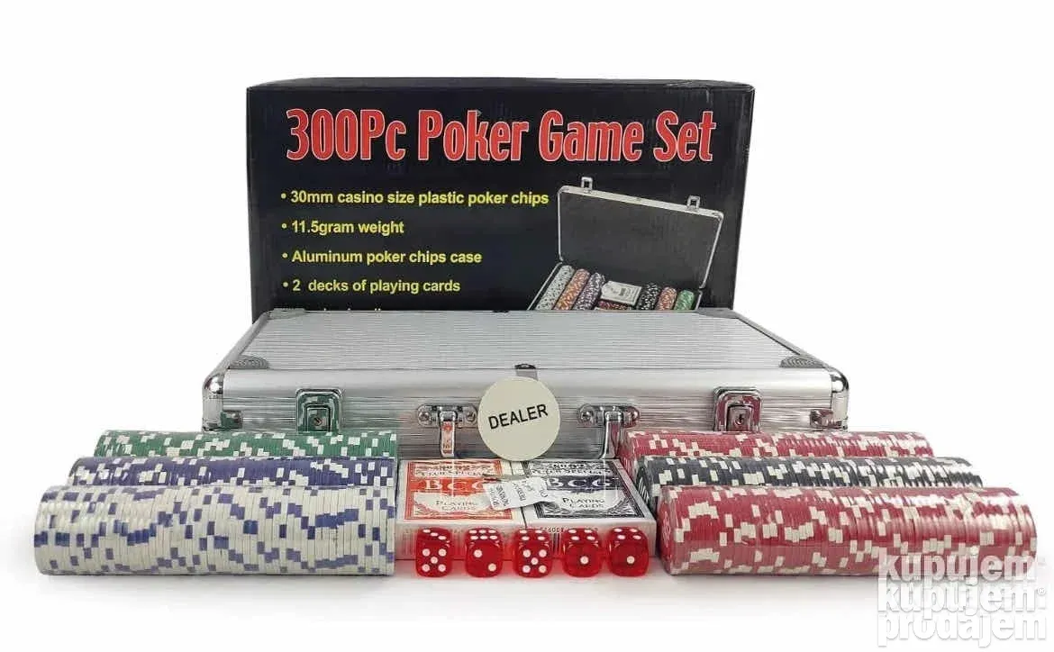NOVO! Set za Poker Poker set Poker 300 delova
