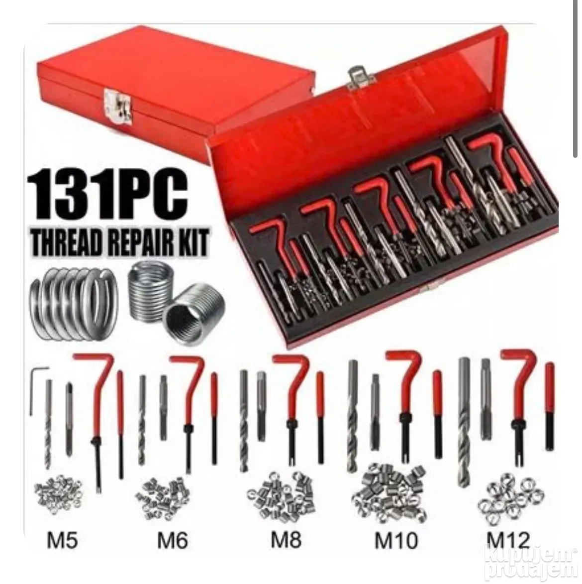 NOVO! Set za reparaciju navoja 131 deo