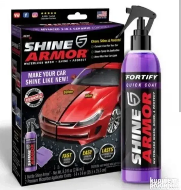NOVO! SHINE ARMOR – 3u1 keramicka zaštita za automobile