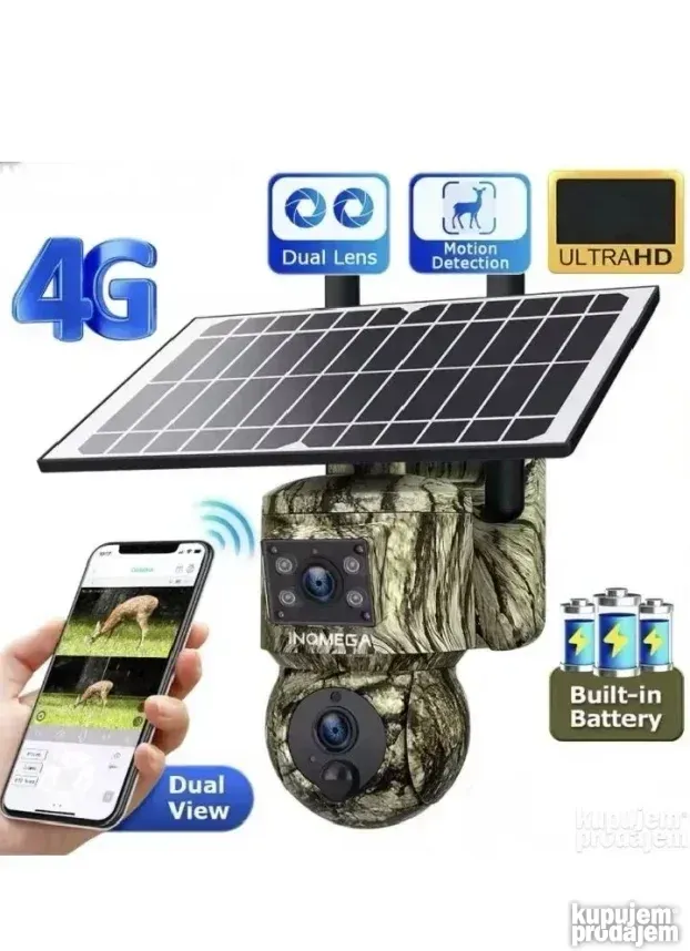 NOVO! Solarna kamera za Lov 4G lovacka kamera PTZ