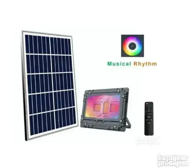 NOVO! Solarni RGB reflektor sa odvojenim panelom 200w-