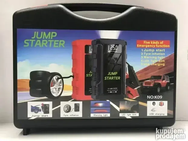 NOVO! Starter za auto AKUMULATOR -KOMPRESOR-Mobile power bank