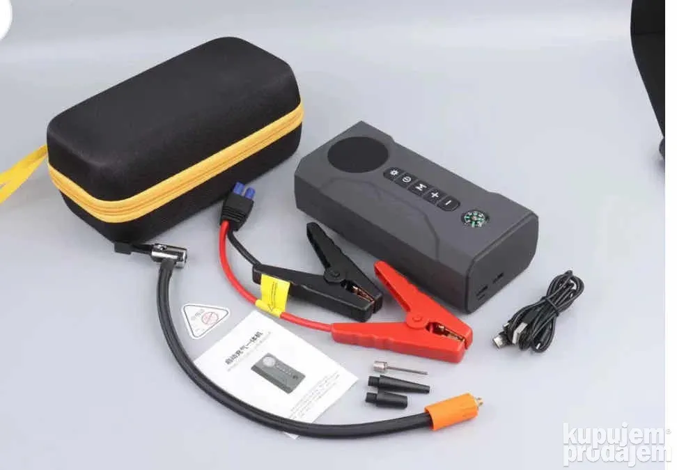 NOVO! Starter za auto Jump Starter sa kompresorom