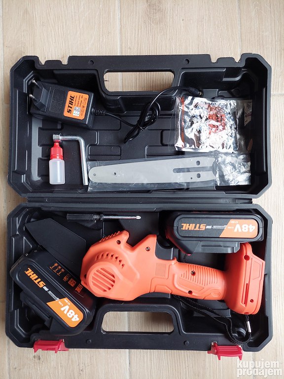 NOVO! Stihl replika Aku motorna testera lancana 2 baterije 48 V