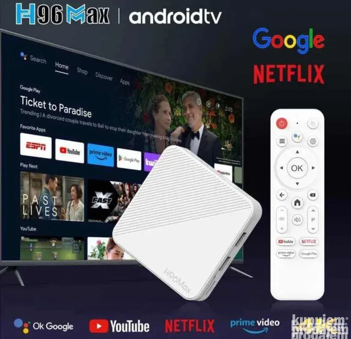NOVO! TV boc android za Tv tv Box H96Max