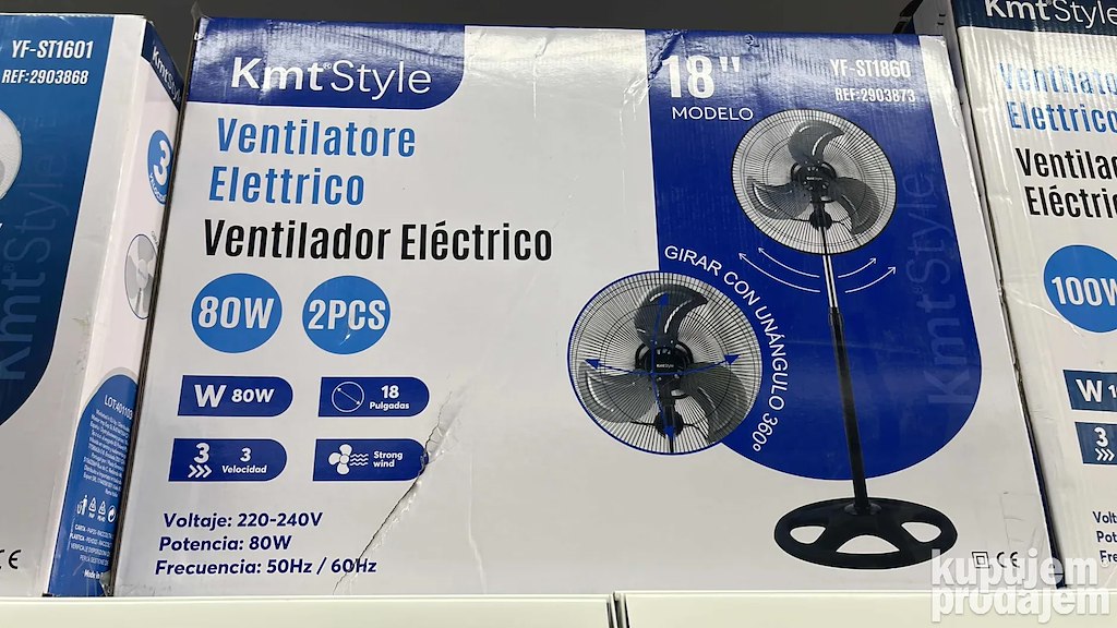 NOVO! Ventilator, prenosni ventilator, elektricni ventilator 18”