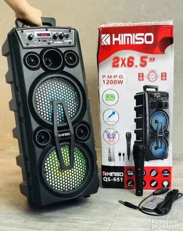 NOVO! Zvucnik Karaoke Bluethoot Zvucnik Zvucnik Kimiso QS-651
