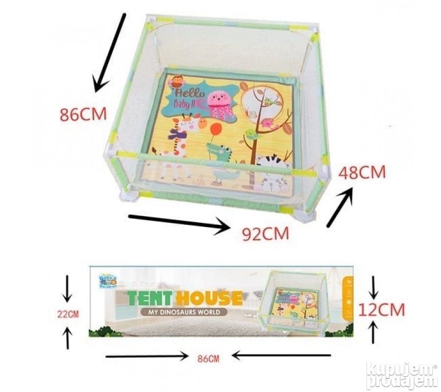 Ogradica za bebe sa 40 loptica