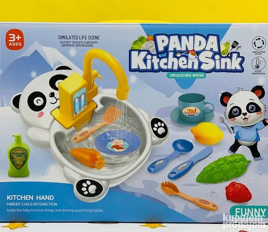 Panda sudopera sa efektom vode