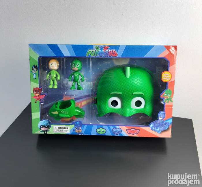 Pjmasks Set Figurica,vozilo I maska Zelena