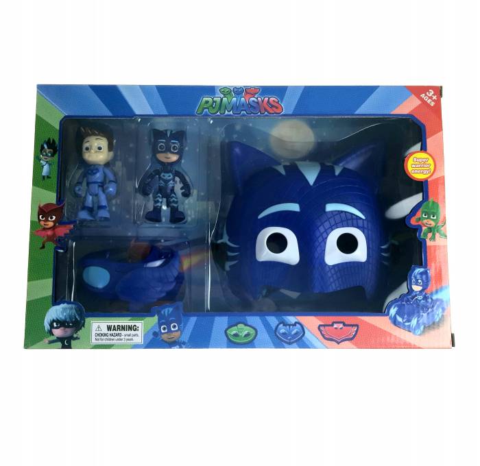 Pjmasks Set Maska,figurice ,vozilo Plava