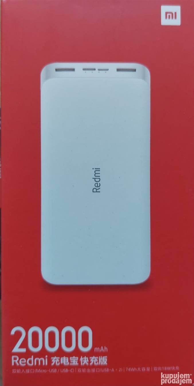POWER bank Xiaomi Redmi 20.000mAh