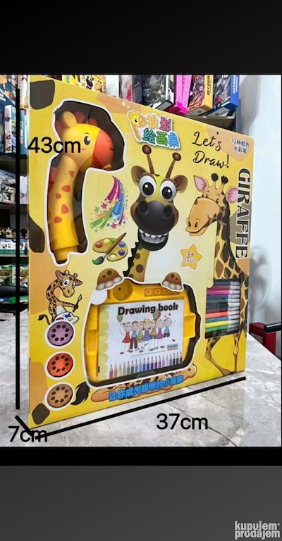 Projektor zirafa za crtanje