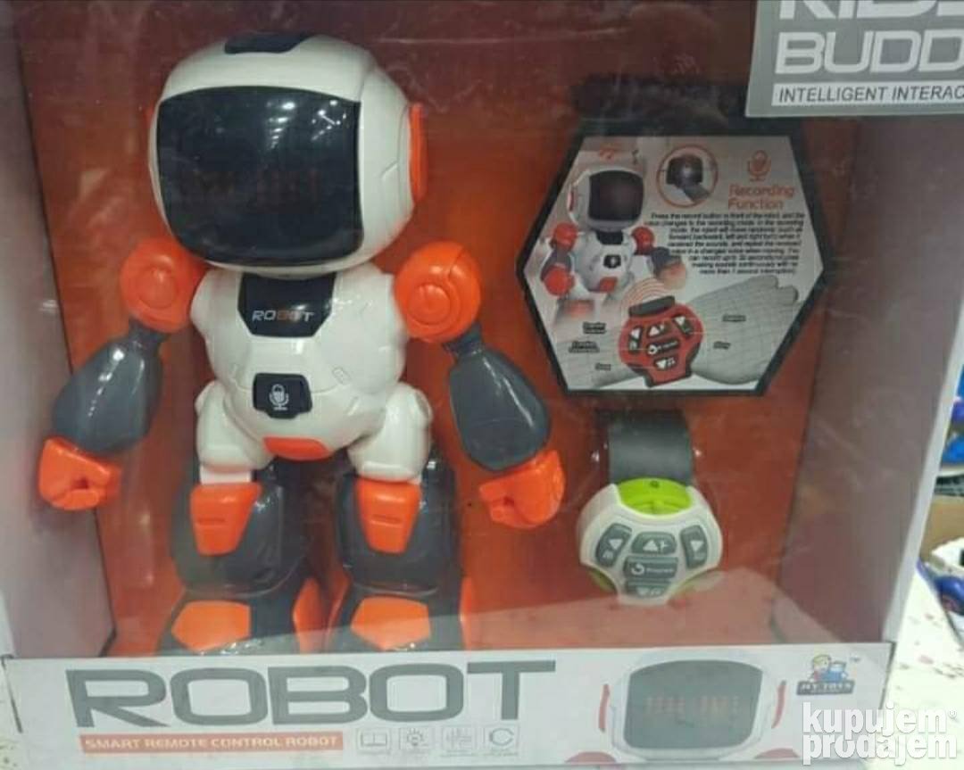 Robokap koji ponavlja reči + sat