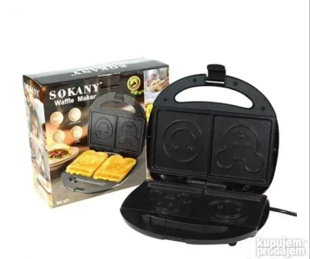 SOKANY- mini kućni aparat za vafle i palačinke