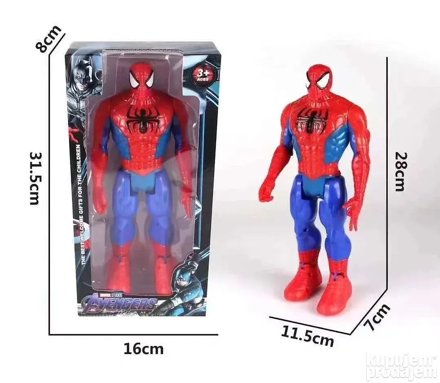 Spiderman figura sa svetlosnim efektima Spiderman igračka