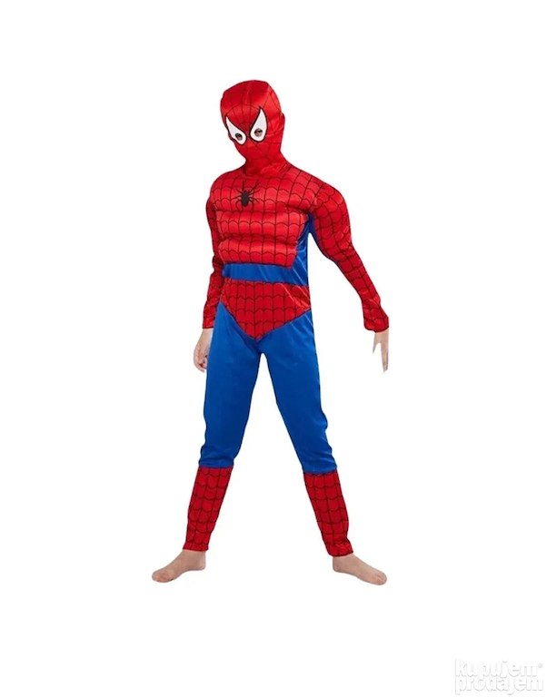 Spiderman kostim sa mišićima model 3 L:120-130cm
