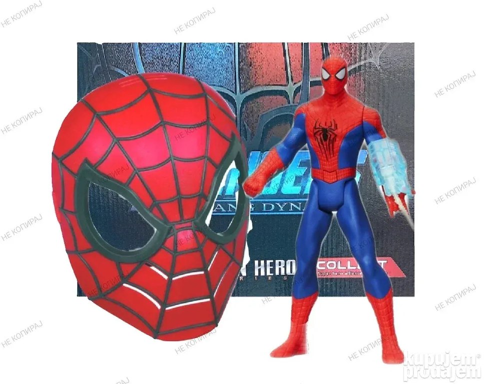 Spiderman velika igračka da svetlećom maskom