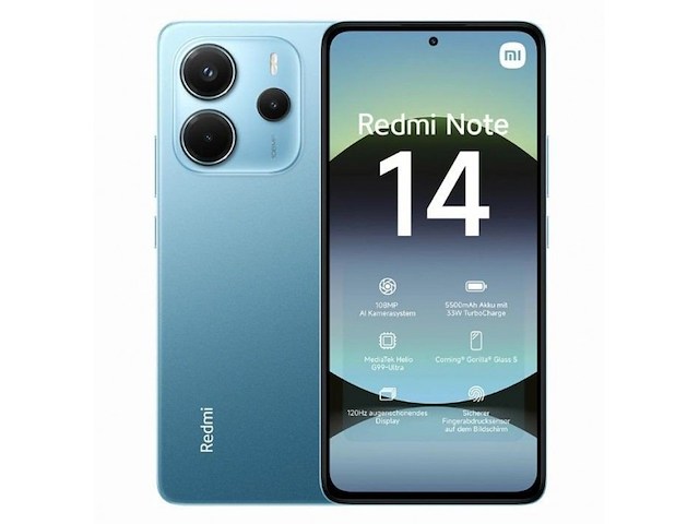 XIAOMI REDMI NOTE 14 8GB/256GB PLAVI MOBILNI Telefon