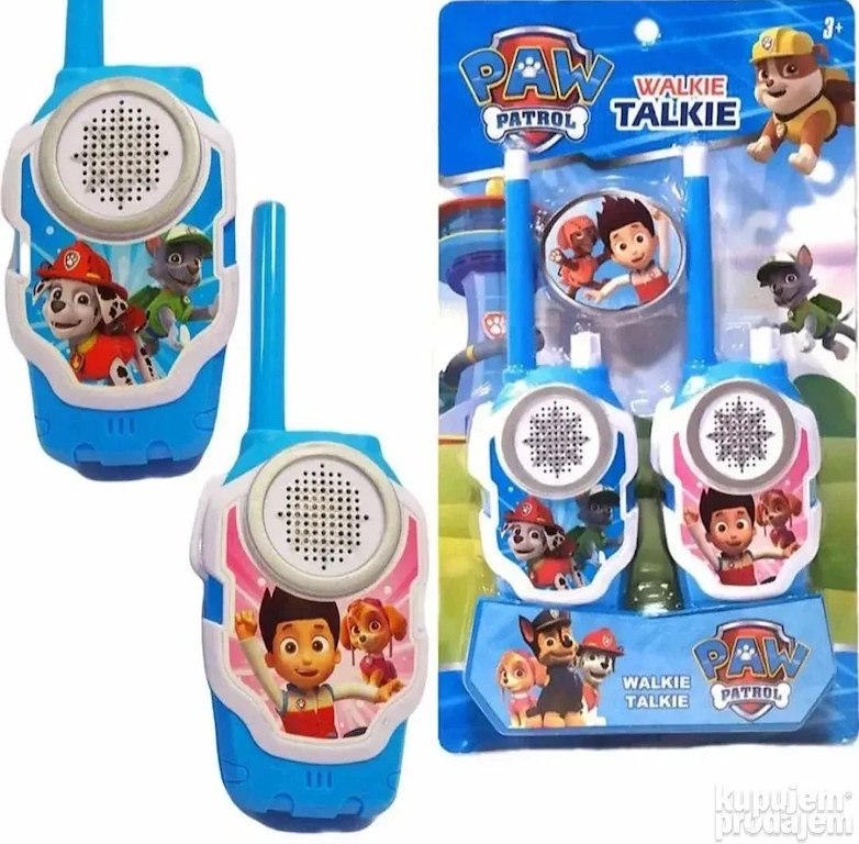 Toki Voki PATROLNE ŠAPE Dečiji toki voki PAW PATROL