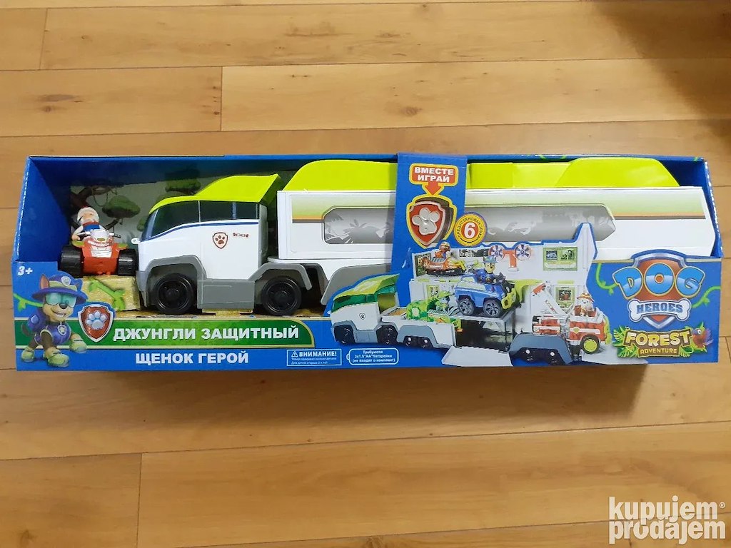 VELIKI kamion 72cm Patrolne sape+ 1 figura Rajdera