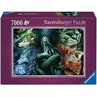 Puzzle 7000 delova Šumski šaptači Vukovi Ravensburger 12001423