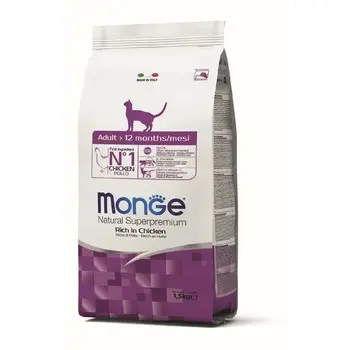 Monge Natural Superpremium Hrana za mačke, Piletina, 1.5kg