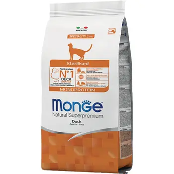 Monge Superpremium Hrana za sterilisane mačke, Pačetina, 10kg