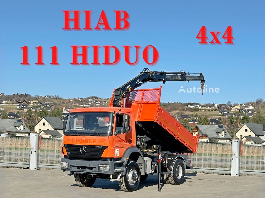 Mercedes-Benz AXOR 1829 * HIAB 1111 HIDUO + FUNK * TOP * 4x4 kiper