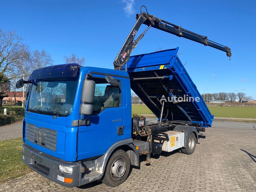 MAN TGL 8.210 M Tipper + Crane Hiab kiper