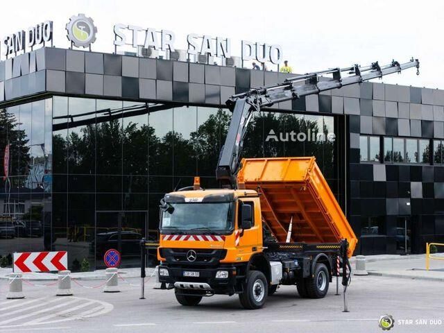 Mercedes-Benz Actros 1841 AK 4x4 Hiab 288E-7 Crane Kipper kiper