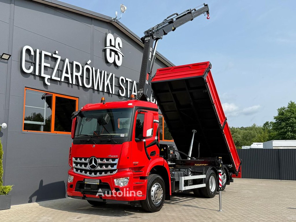 Mercedes-Benz AROCS 2532 // E6 // wywrotka 3-Stronna + HIAB HIDUO 158 B-2 // 6 kiper