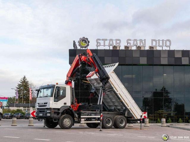 IVECO TRAKKER 360 6x6 PALFINGER PK 36002 Crane Kipper kiper