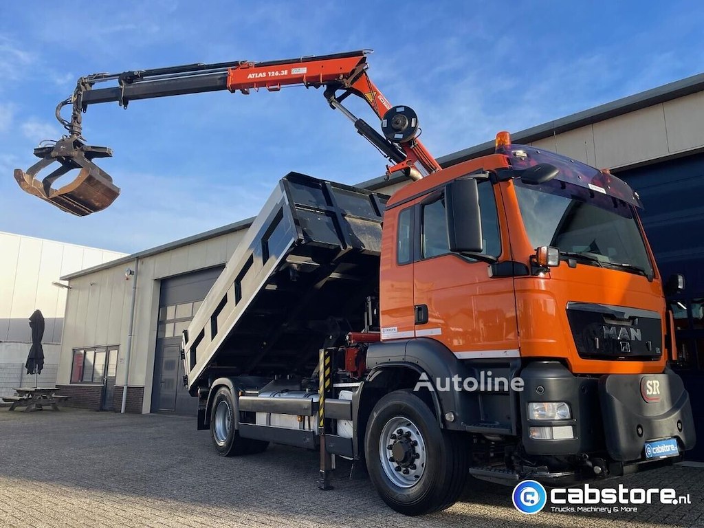 MAN TGS 18.320 4X4H BL EEV Euro 5 - ATLAS 126.3E Loading crane - 2-w kiper